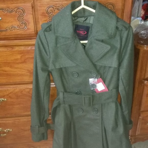 Yoki | Jackets & Coats | New Yoki Woolblend Swing Belted Trench Coat ...
